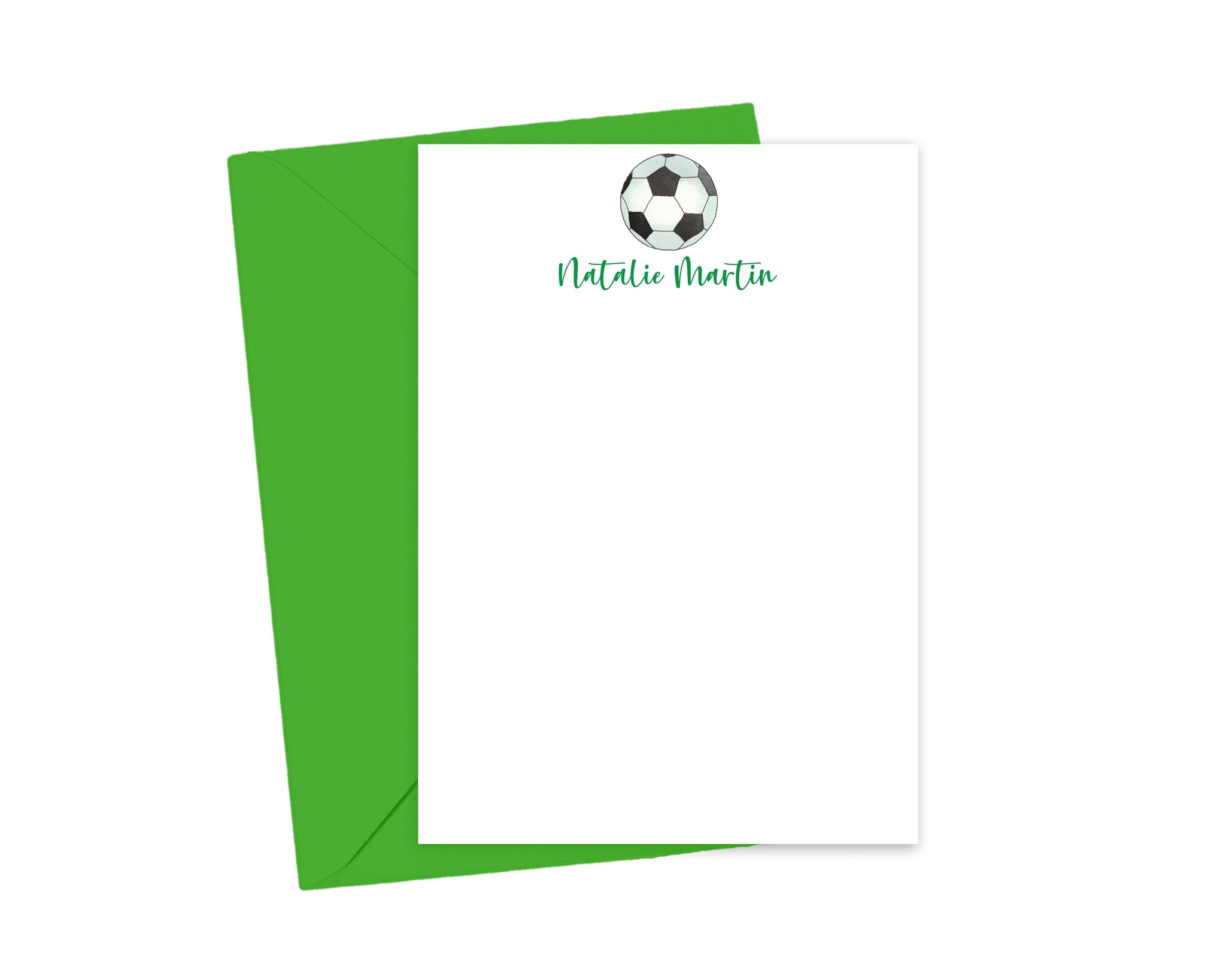Personalized Soccer Stationery – Designing Moments
